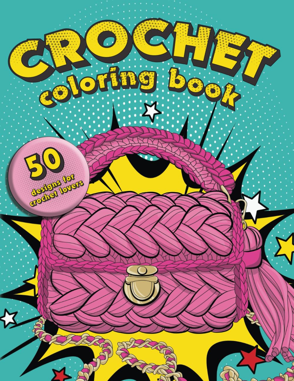 Amazon.com: Crochet Coloring Book For Adults: An Adult Coloring Book ...