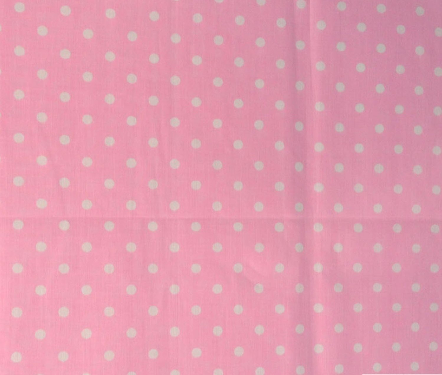 Amazon.com: Small Polka Dot Poly Cotton White Dots on Pink 58 Inch ...
