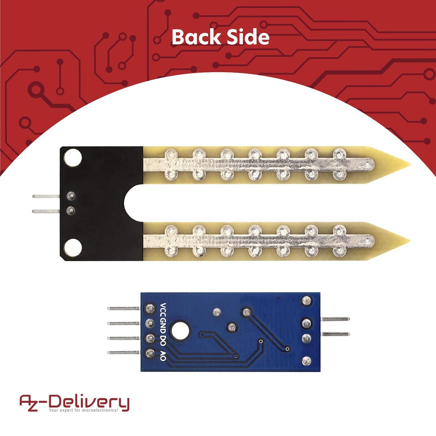AZDelivery 5 x Soil Moisture Sensor Hygrometer Humidity Detection ...