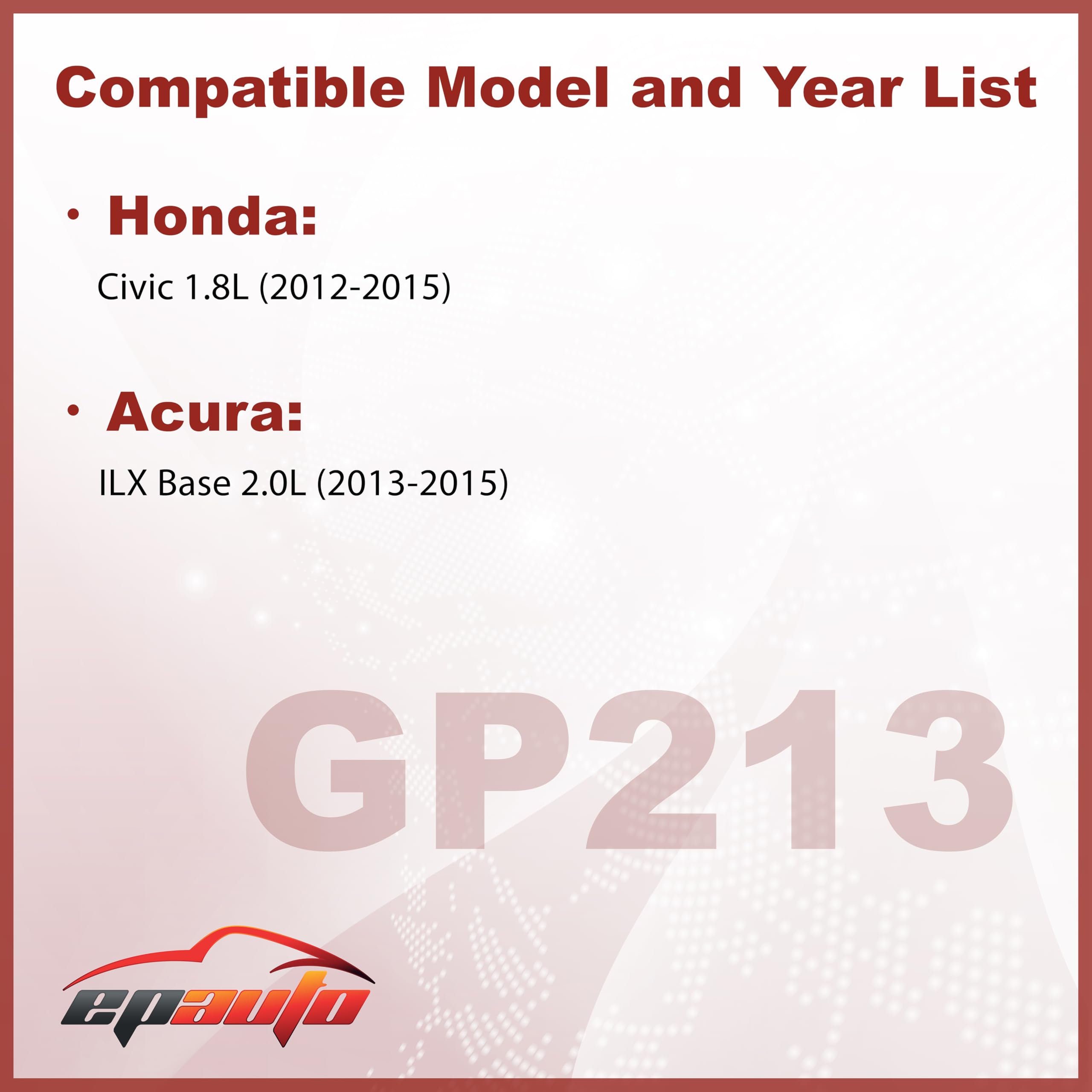 Snapklik.com : EPAuto GP213 (17220-R1A-A01) Engine Air Filter, Compatible