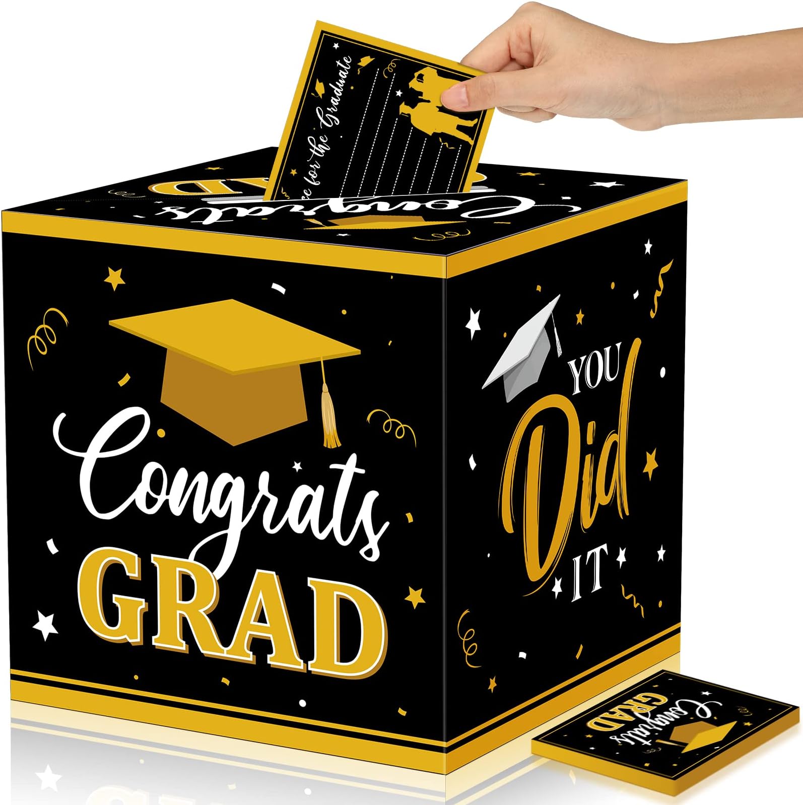 Amazon.com: INKNOTE Grad Card Box, 2024 Graduation Card Box Holder with ...