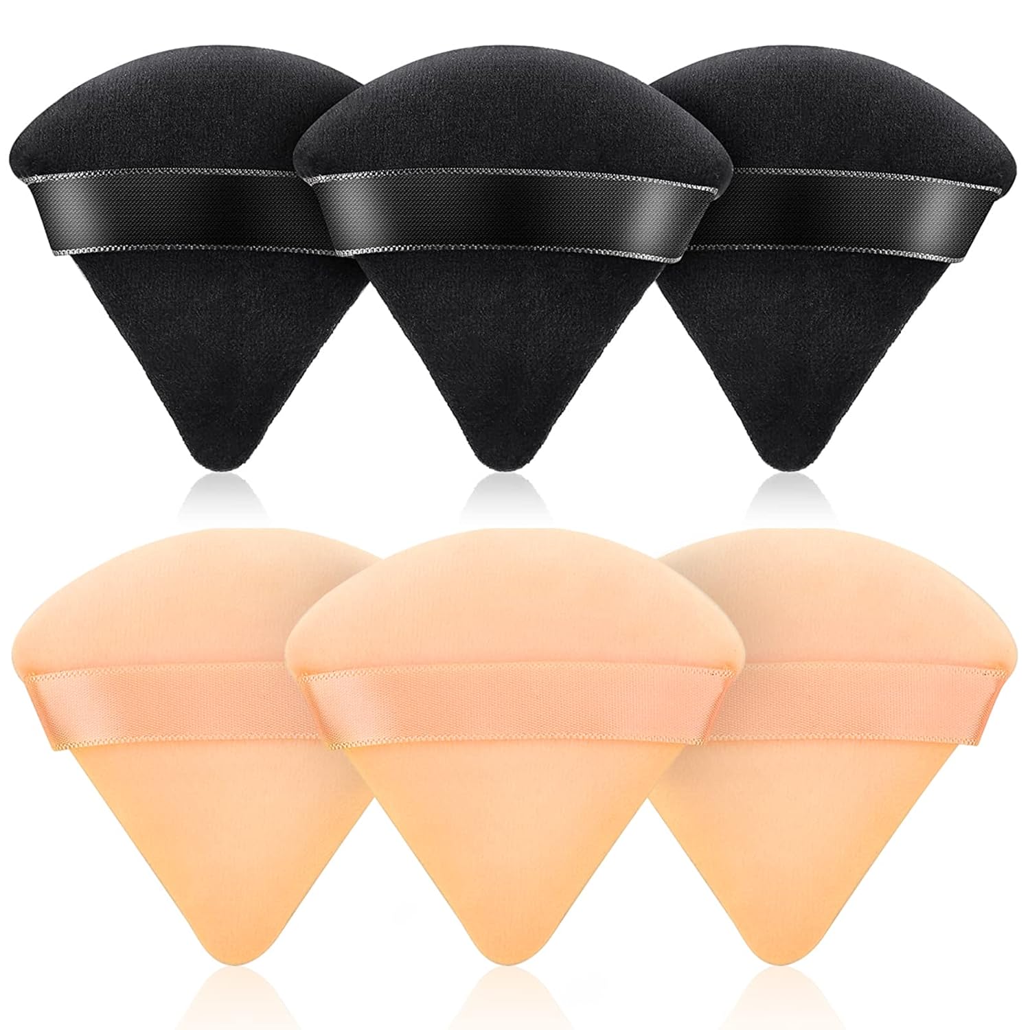 Amazon.com : D 6 PCS Powder Puff Triangle Makeup Puffs for Loose ...