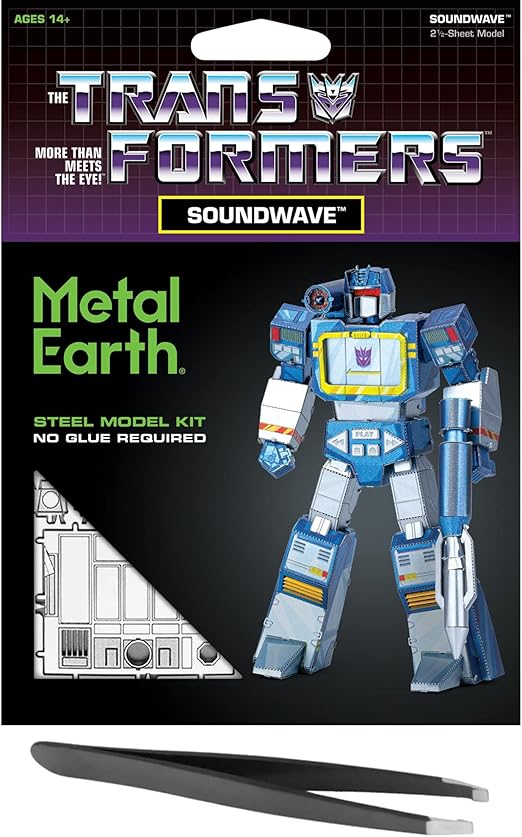 Amazon.com: Metal Earth Fascinations Transformers Soundwave Color 3D ...
