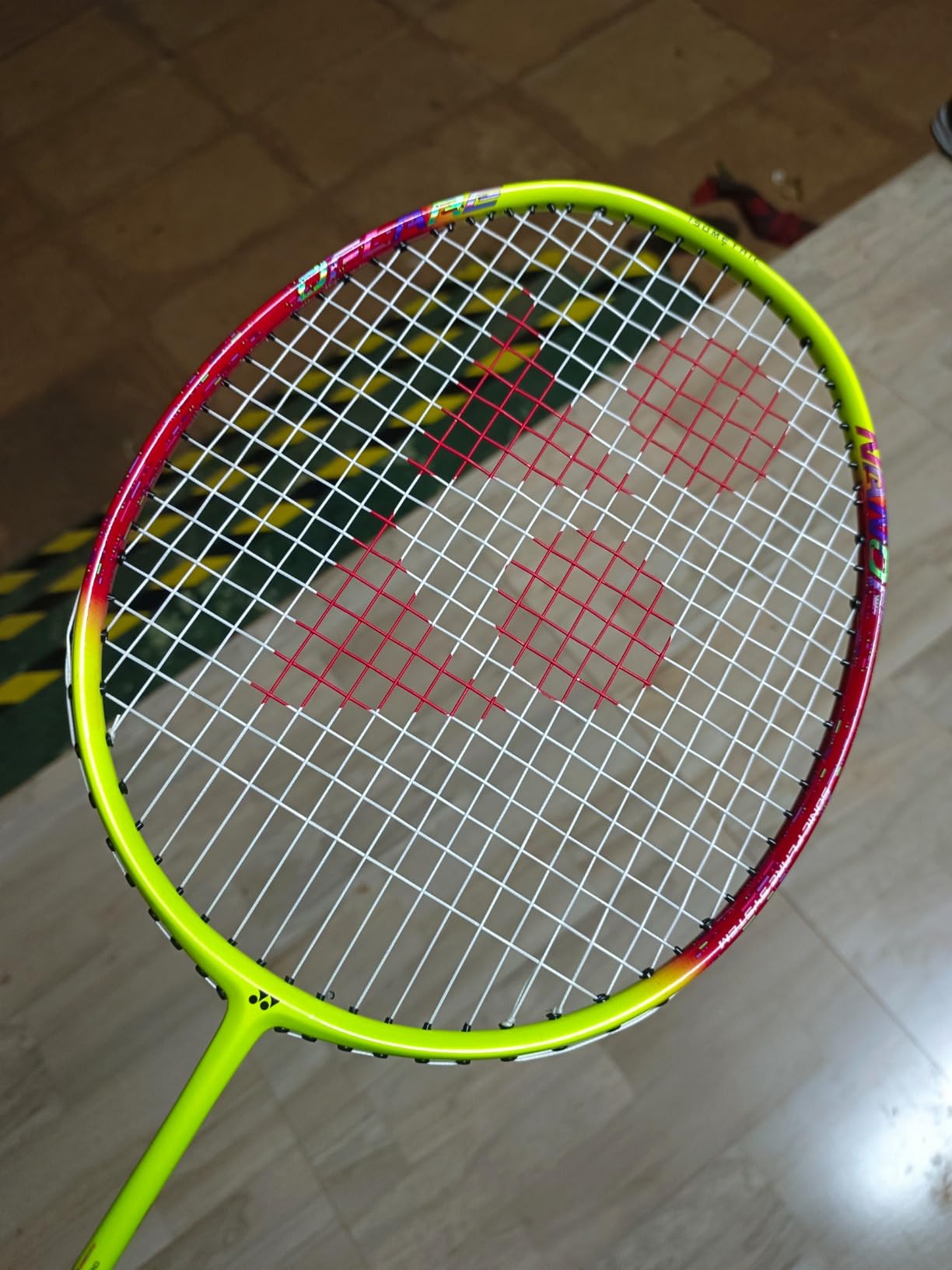 Buy Yonex Graphite Badminton Racquet Nanoflare 002 Ability Lime G4 4U ...