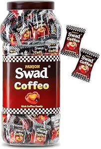 Swad Coffee Candy (Made with Strong Coffee Beans Kopiko Toffee) Jar ...