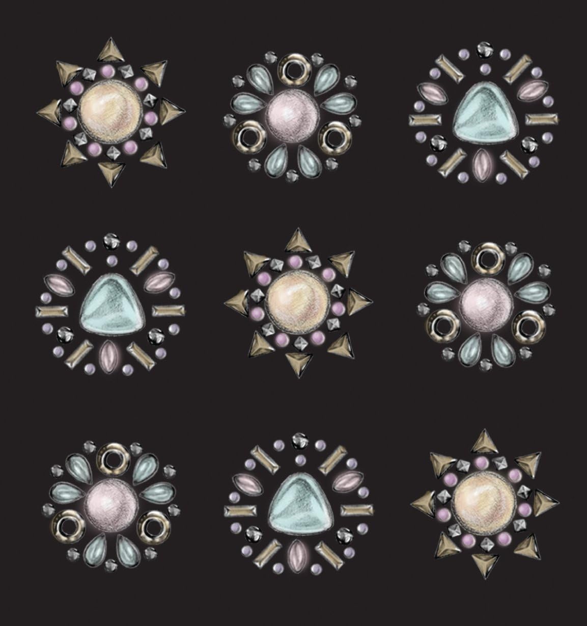 Amazon.com: All That Bling Dimensional Stud Stickers: Pearls