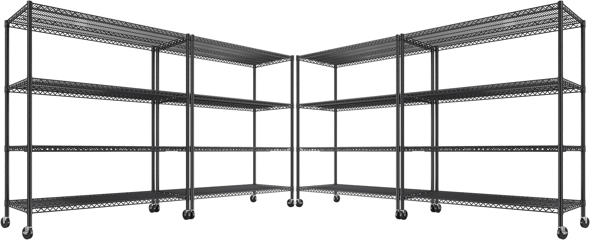 Amazon.com: REIBII 55.5''W Storage Shelves 2500LBS Wire Shelving Unit ...
