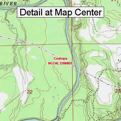 Amazon.com: USGS Topographic Quadrangle Map - Coatopa, Alabama (Folded ...
