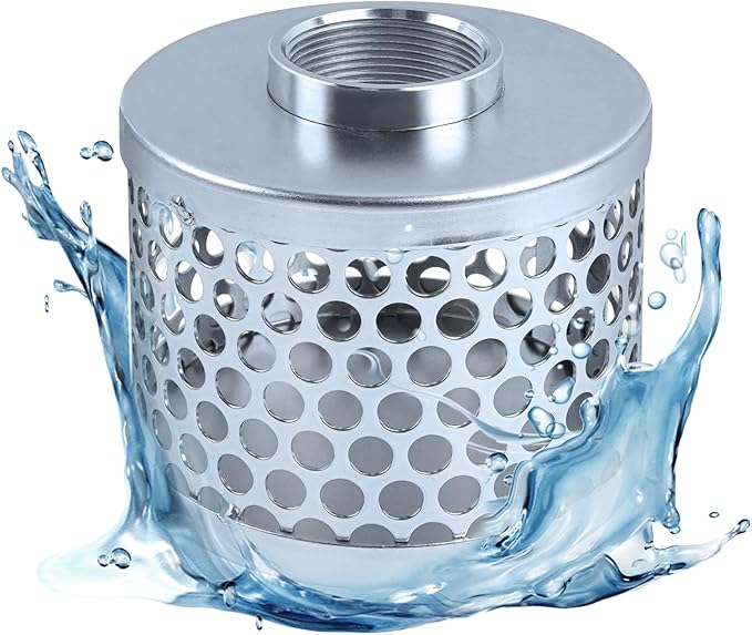 Amazon.com: Round Hole Suction Strainer Filter, Hose Water Pump Inlet ...