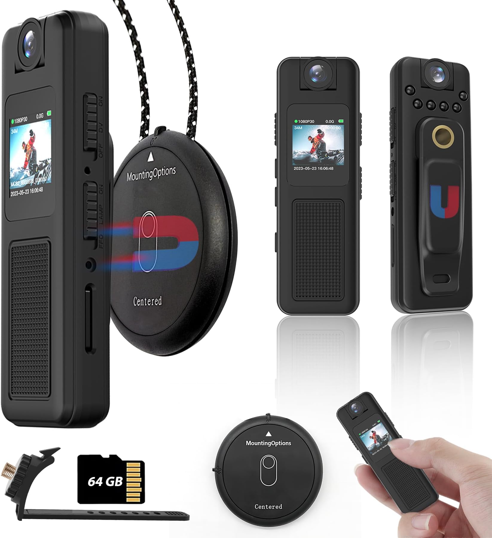 Amazon.com : Small Body Camera Ture 1080P Full HD ,Mini Body Camera ...