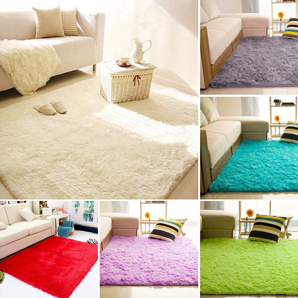 Amazon.com: shlutesoy Home Living Room Bedroom Floor Carpet Mat Soft ...