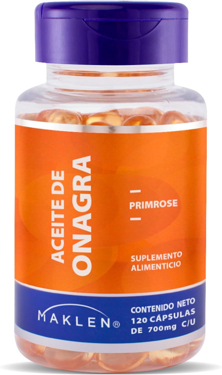 Maklen Onagra - Aceite Puro de Onagra - Suplemento Natural para el ...