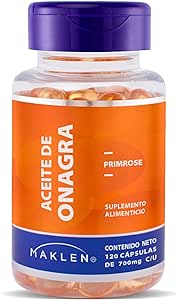 ONAGRA | Aceite de Onagra (Prímula) | 120 Cápsulas Softgels de 700mg ...