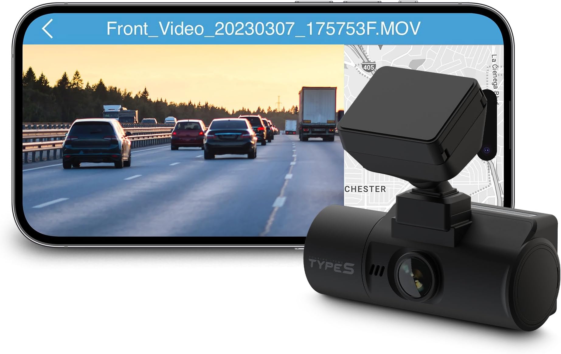 Amazon.com: Type S T200 AI Driver Assistance Dash Cam Powered by ADAS ...