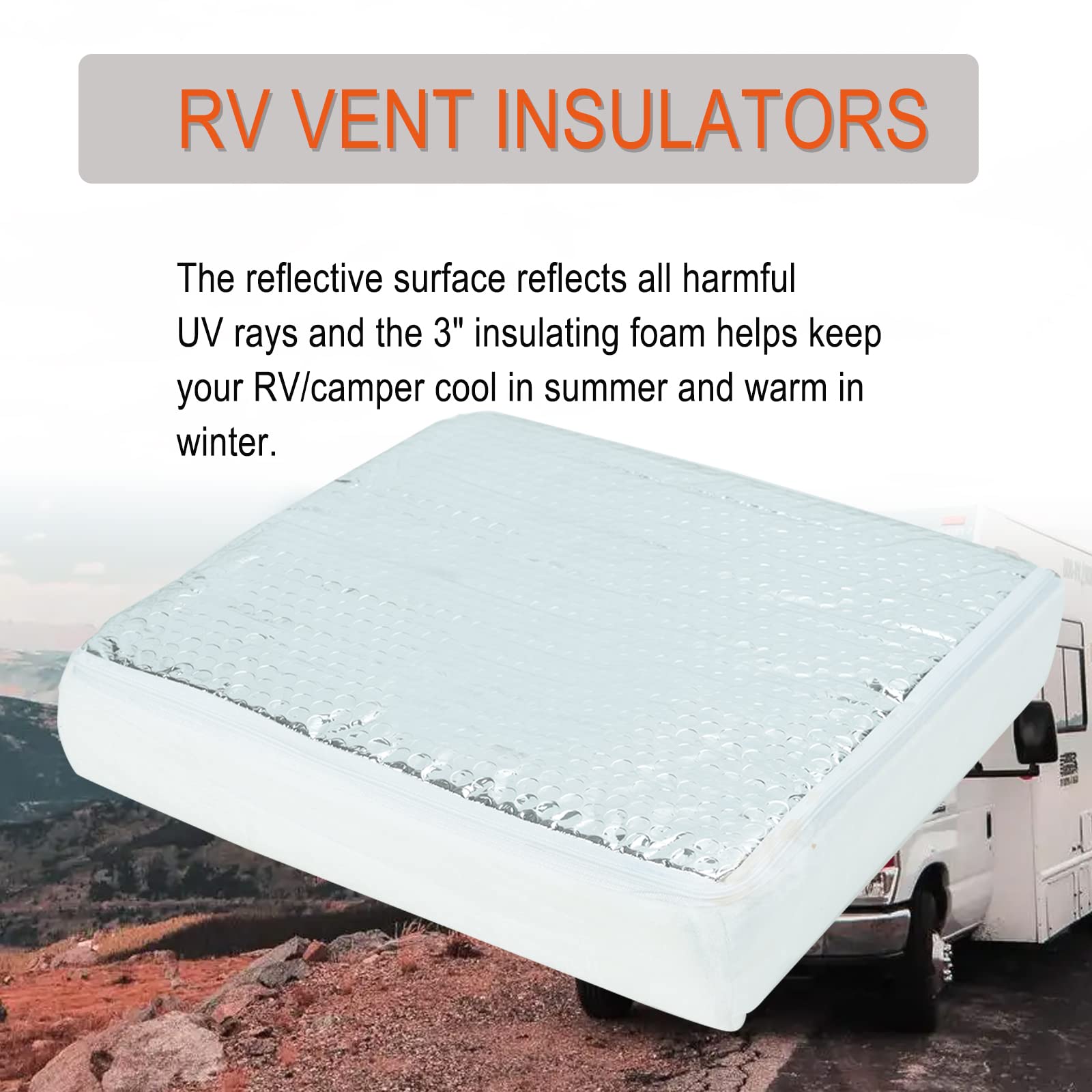 Snapklik.com : PRUNkuar RV Vent Insulator, 14" X 14" X 3" RV Vent ...