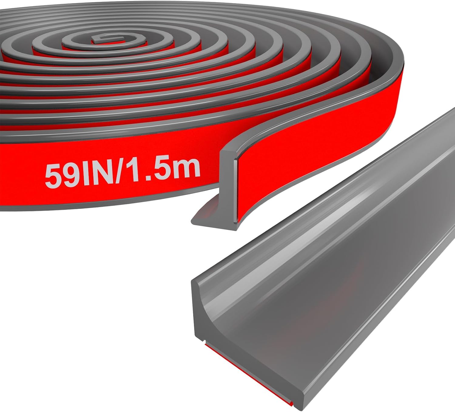 Shower Threshold Water-Dam Silicone Strip - Waterproof, Leak-Proof ...