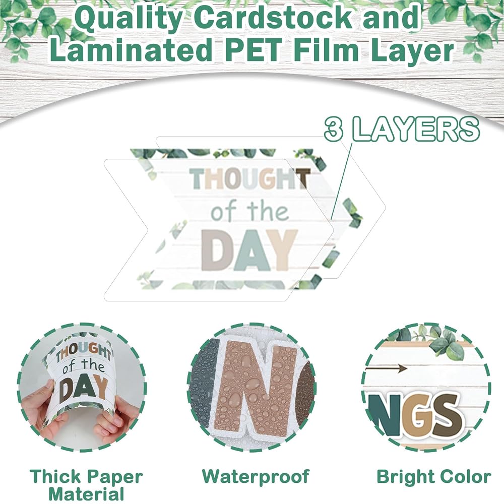 gisgfim Greenery Eucalyptus Alphabet Affirmations Kosovo | Ubuy