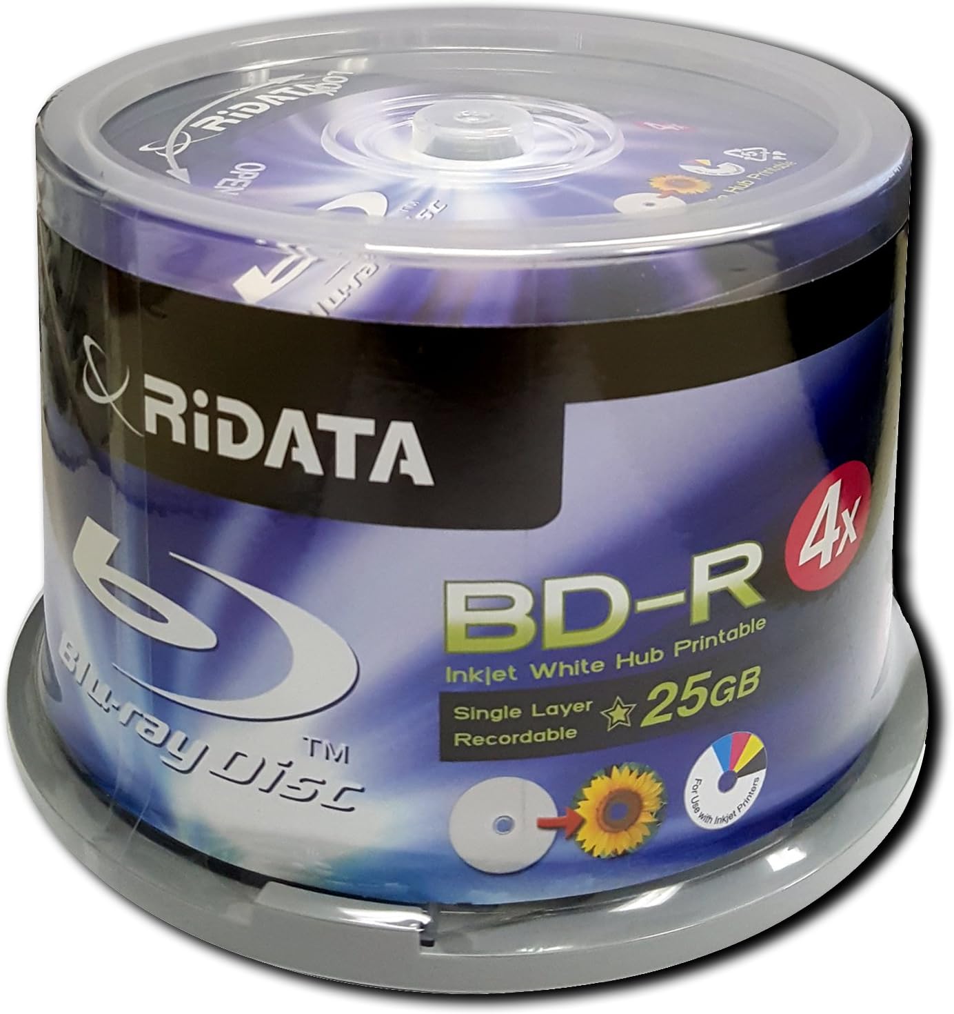 Amazon.com: RIdata / BD-R / 4X / 25GB / 50pk : Electronics
