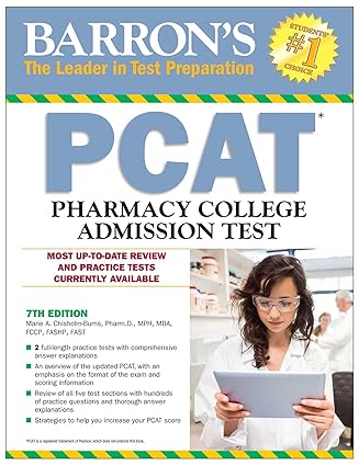 PCAT: Pharmacy College Admission Test : Barron's Educational Series ...