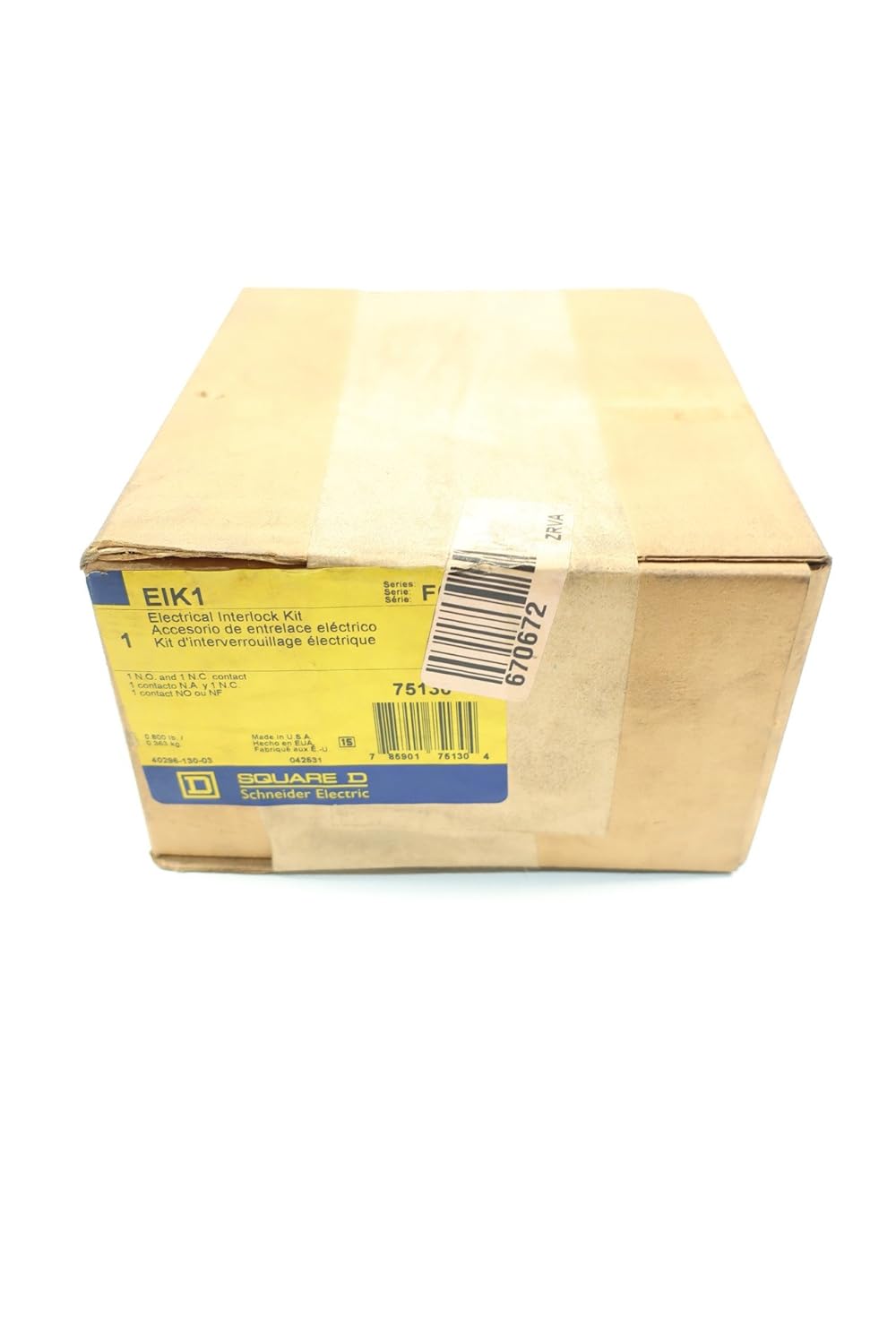 NEW SQUARE D EIK1 ELECTRICAL INTERLOCK SWITCH KIT SER F05 D601733 ...