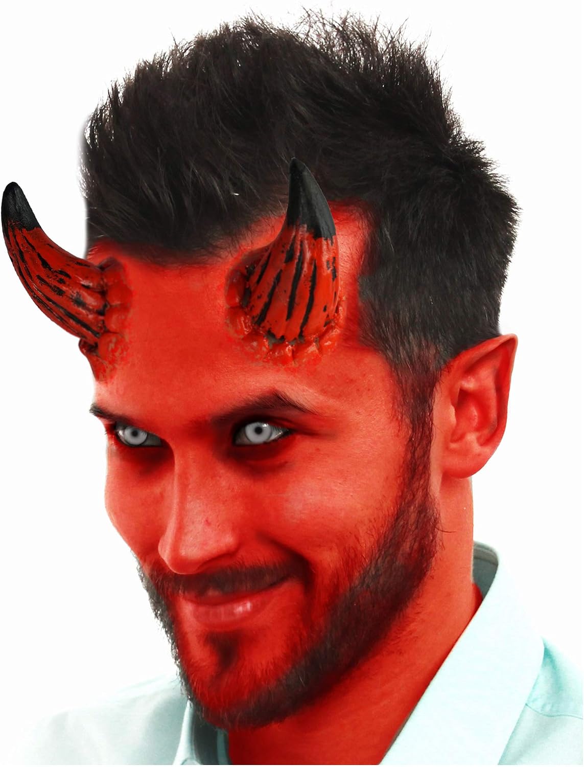 Amazon.com: Fxe Faux Studio Large Devil Horns Halloween Latex ...