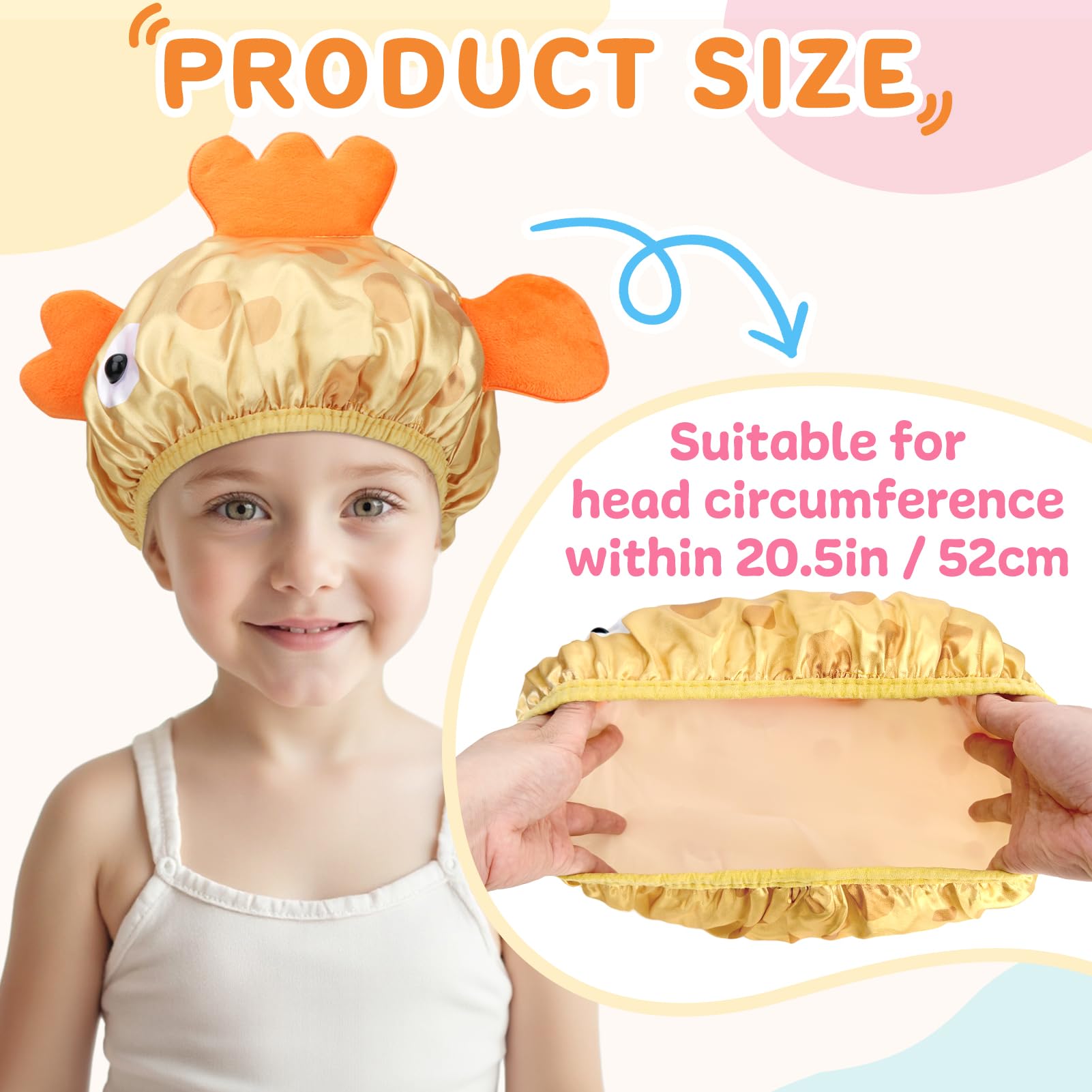 Snapklik.com : Kilofly 3pc Fun Cute Animal Shower Caps For Kids ...