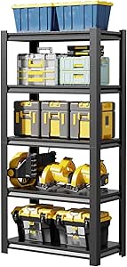 Amazon.com: Welfiya 5-Tier Heavy Duty Metal Shelving, 72" H Storage ...