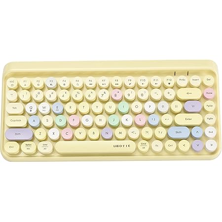 Amazon.com: FELiCON Wireless Bluetooth Keyboard Mini Portable 84-Key ...