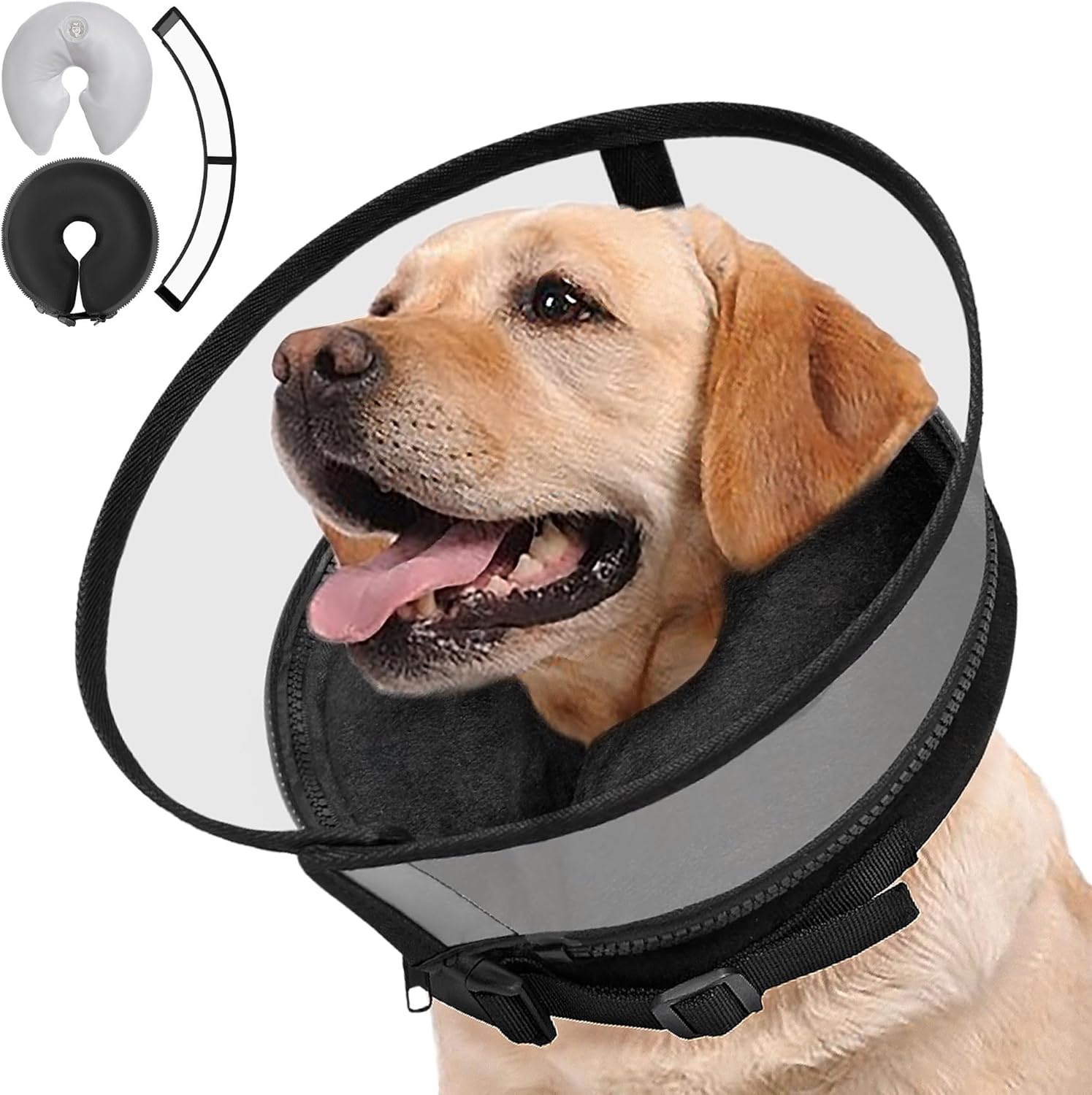Amazon.com : Inflatable Dog Cone Collar,Soft 2-in-1 Dog Cone for Dogs ...
