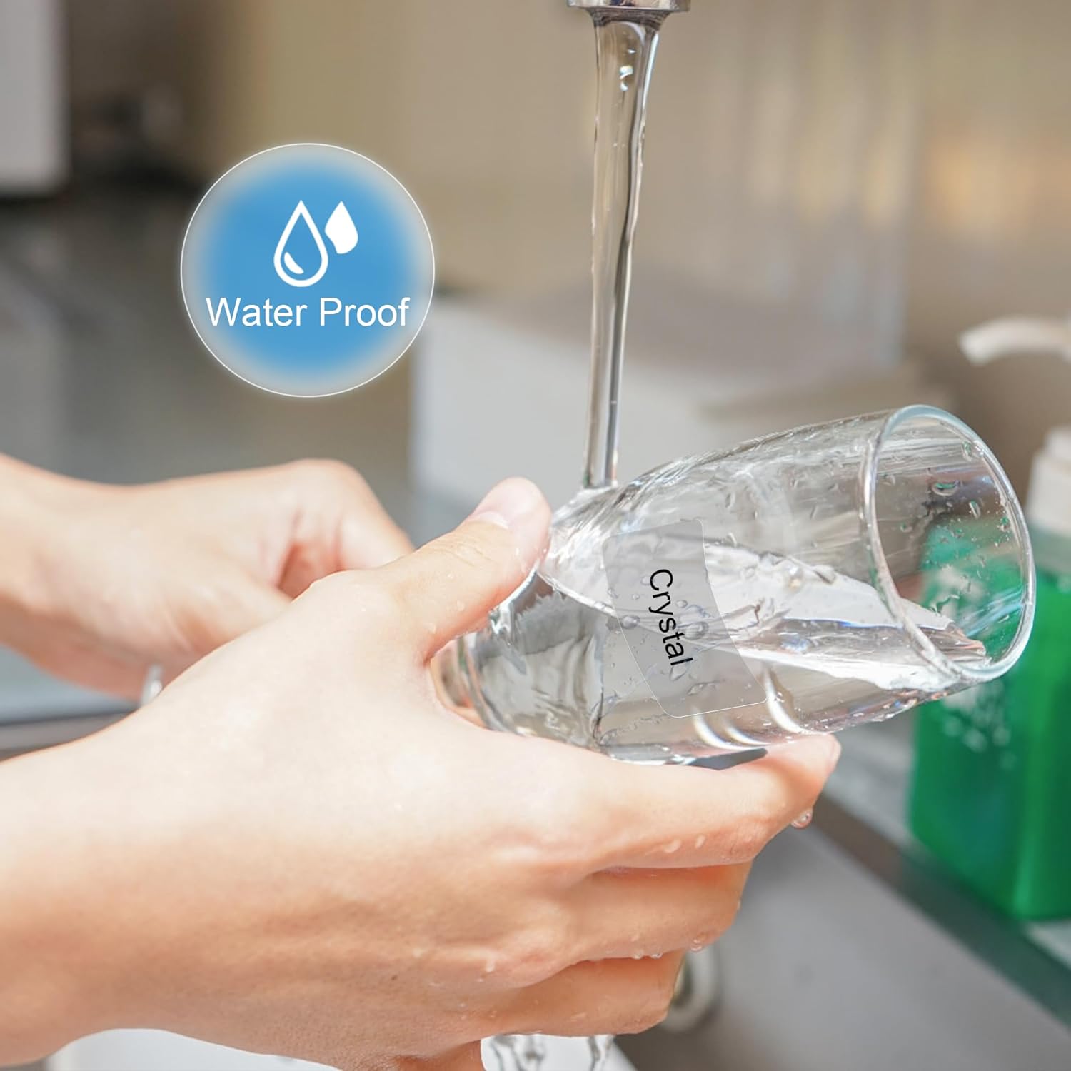 INJINEO Etiquetas transparentes de dirección de 2 x 4 pulgadas ...