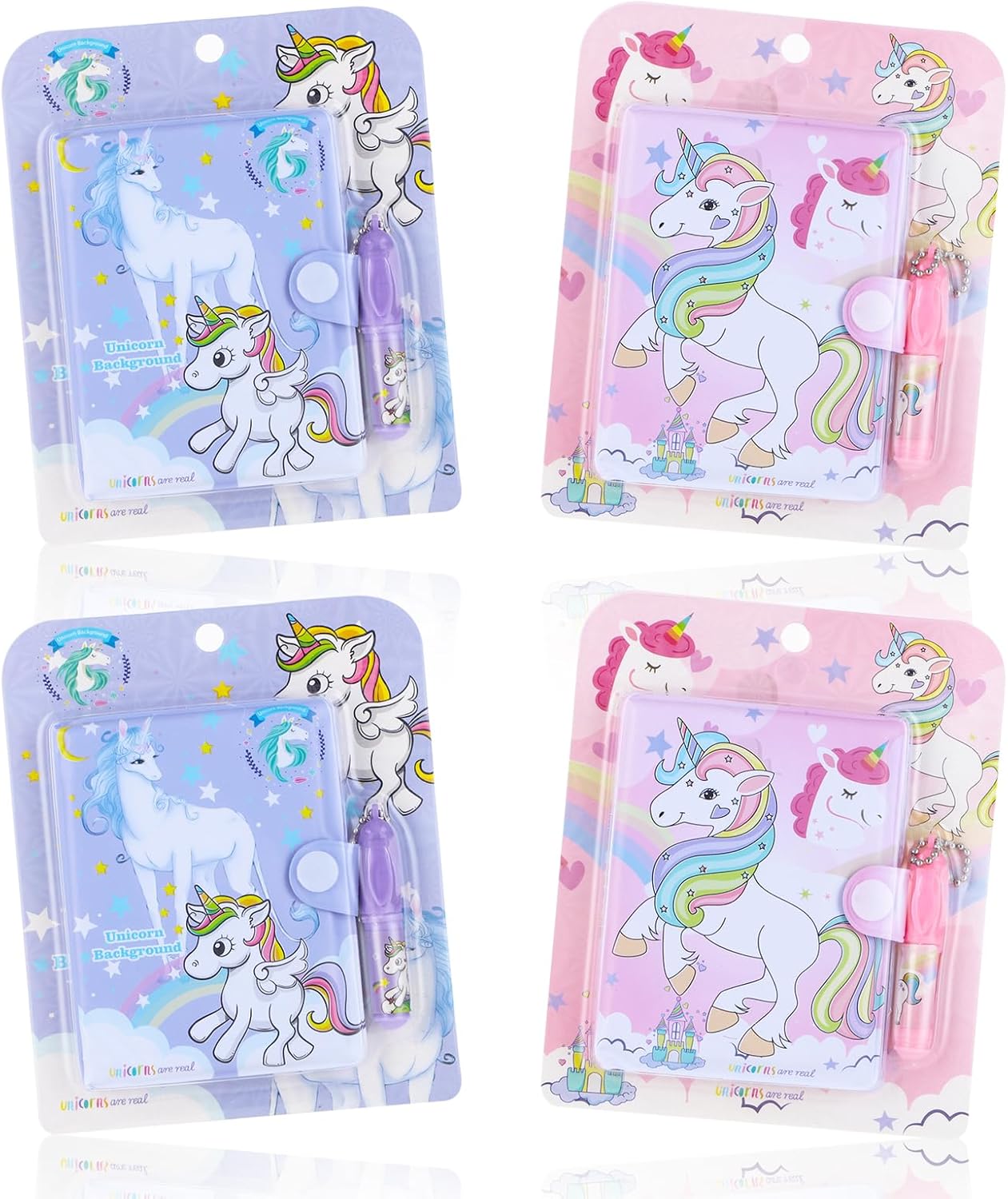 Amazon.com : JieyueJewelry 4 Pcs Mini Notebook with Pen, Kawaii ...