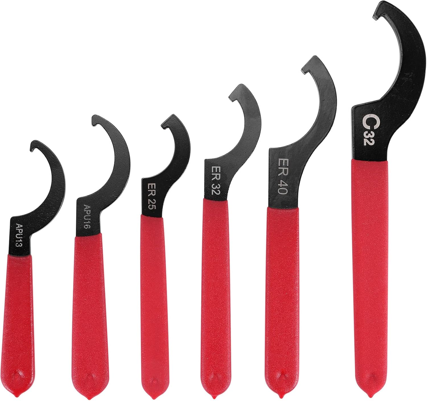 Littlecatch 6 Pieces Adjustable Spanner Set, Coilover Wrench Shock ...