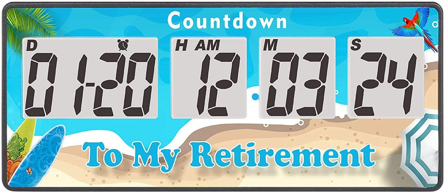 Amazon.com: Countdown Clock up to 1999 Days with Alarm, Timer Count ...