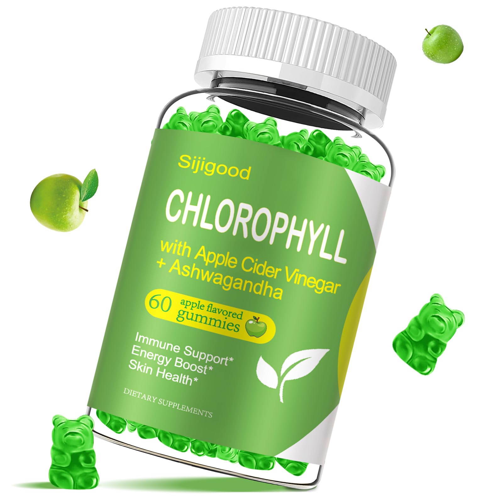 Amazon.com: Chlorophyll Gummies with Black Seed Oil, Moringa, Probiotic ...