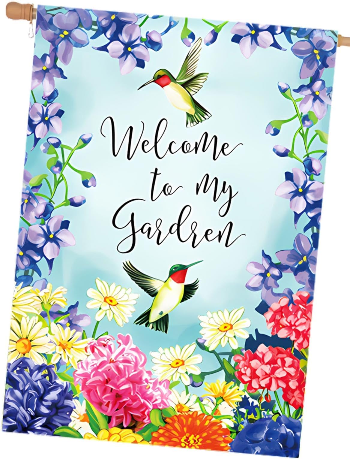 Amazon.com : Spring Summer House Flag 28x40 Inch Double Sided, Welcome ...