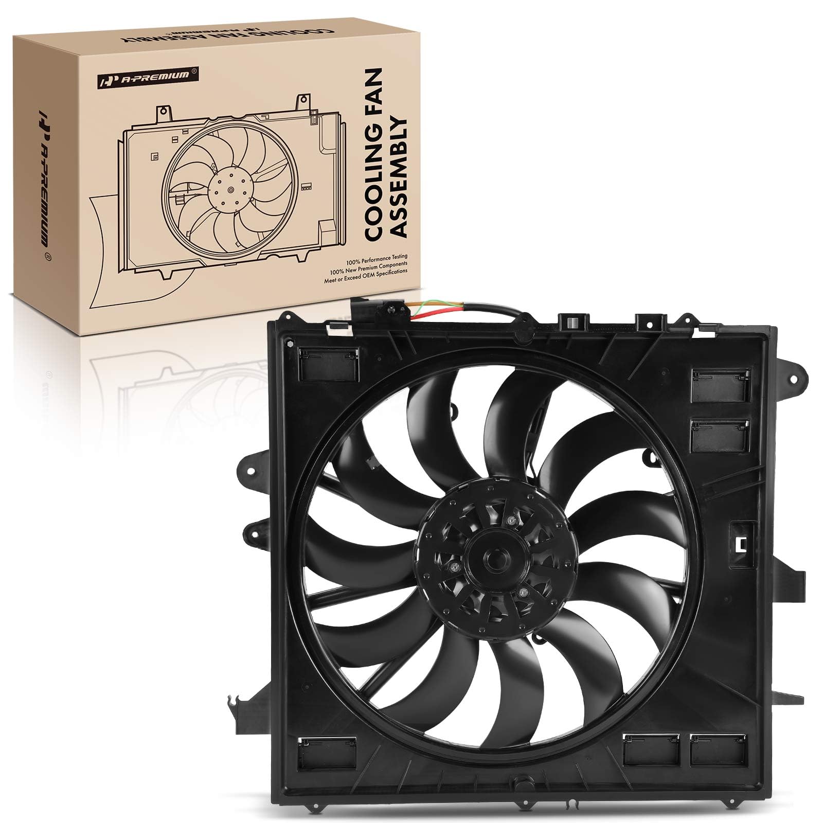 Amazon.com: A-Premium Engine Radiator Cooling Fan Assembly with ...