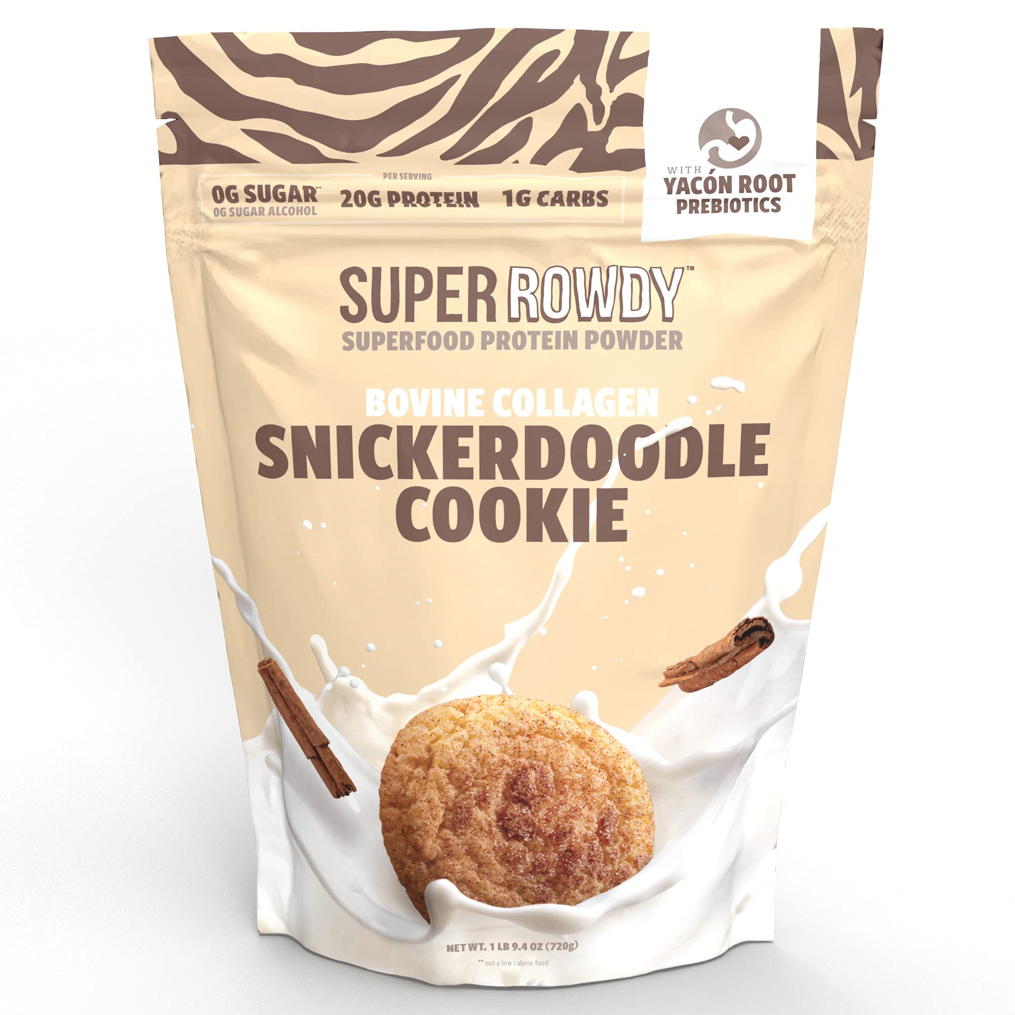 Buy Super ROWDY Snickerdoodle Cookie Collagen Protein Powder - Yacon ...