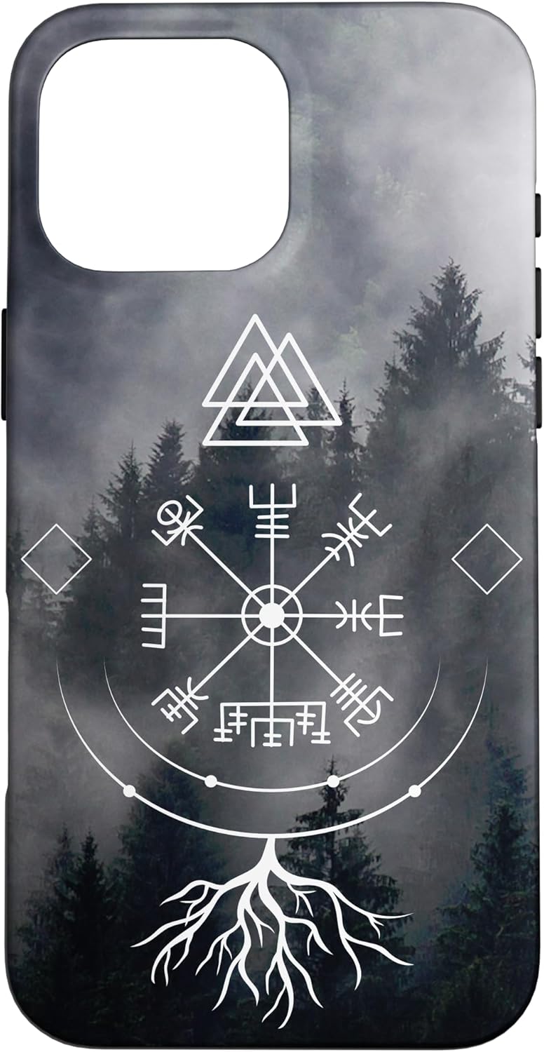 Amazon.com: iPhone 16 Pro Max Vegvisir viking compass of Norse ...