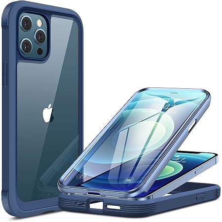 Miracase Glass Case Compatible with iPhone 12/12 Pro, Full Body 9H ...