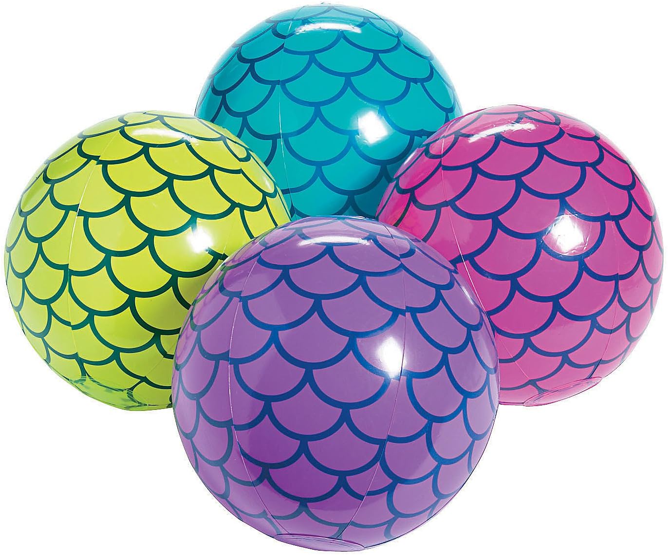 Amazon.com: Mermaid Party Beach Balls - 12 Balls - Great for Pool ...