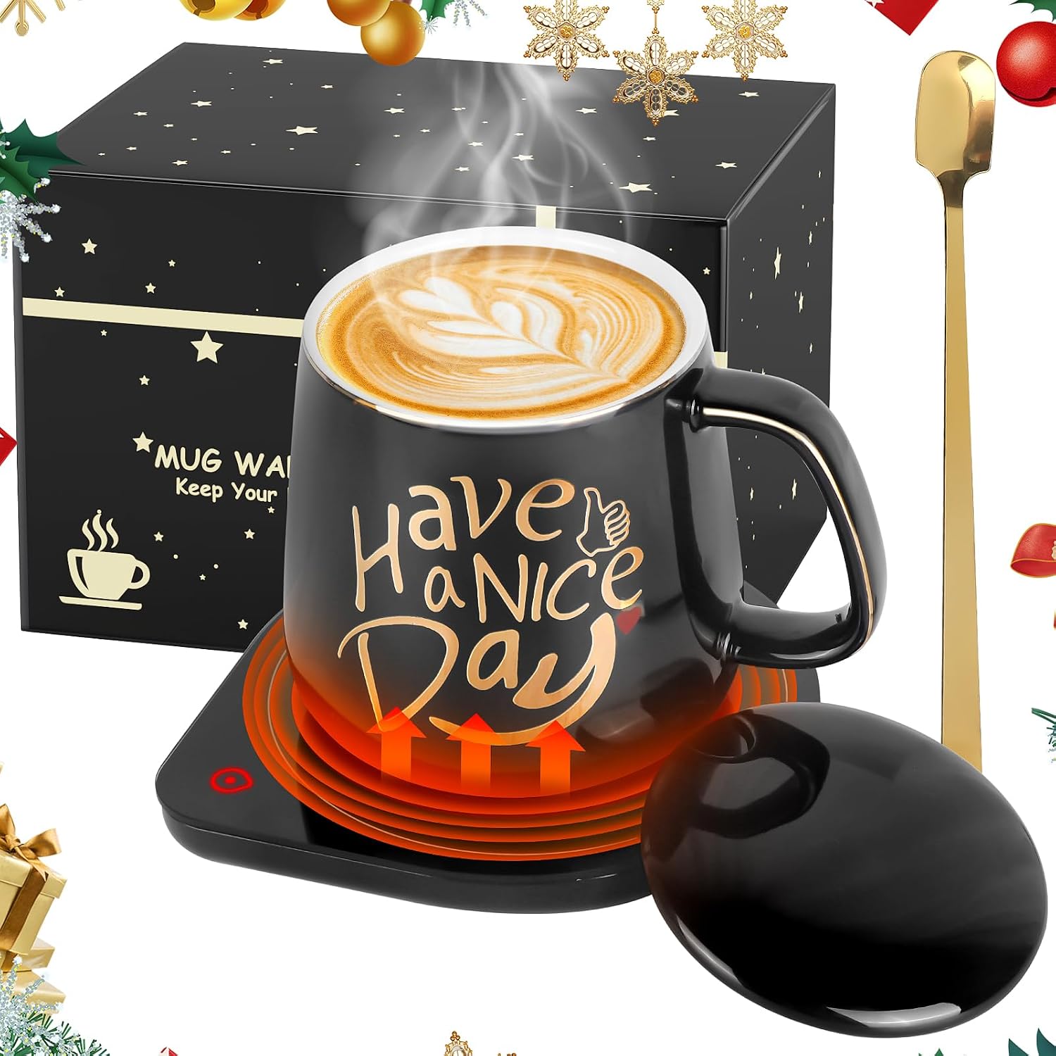 Amazon.com: Coffee Warmer with Mug Set for Desk with Auto Shut Off ...