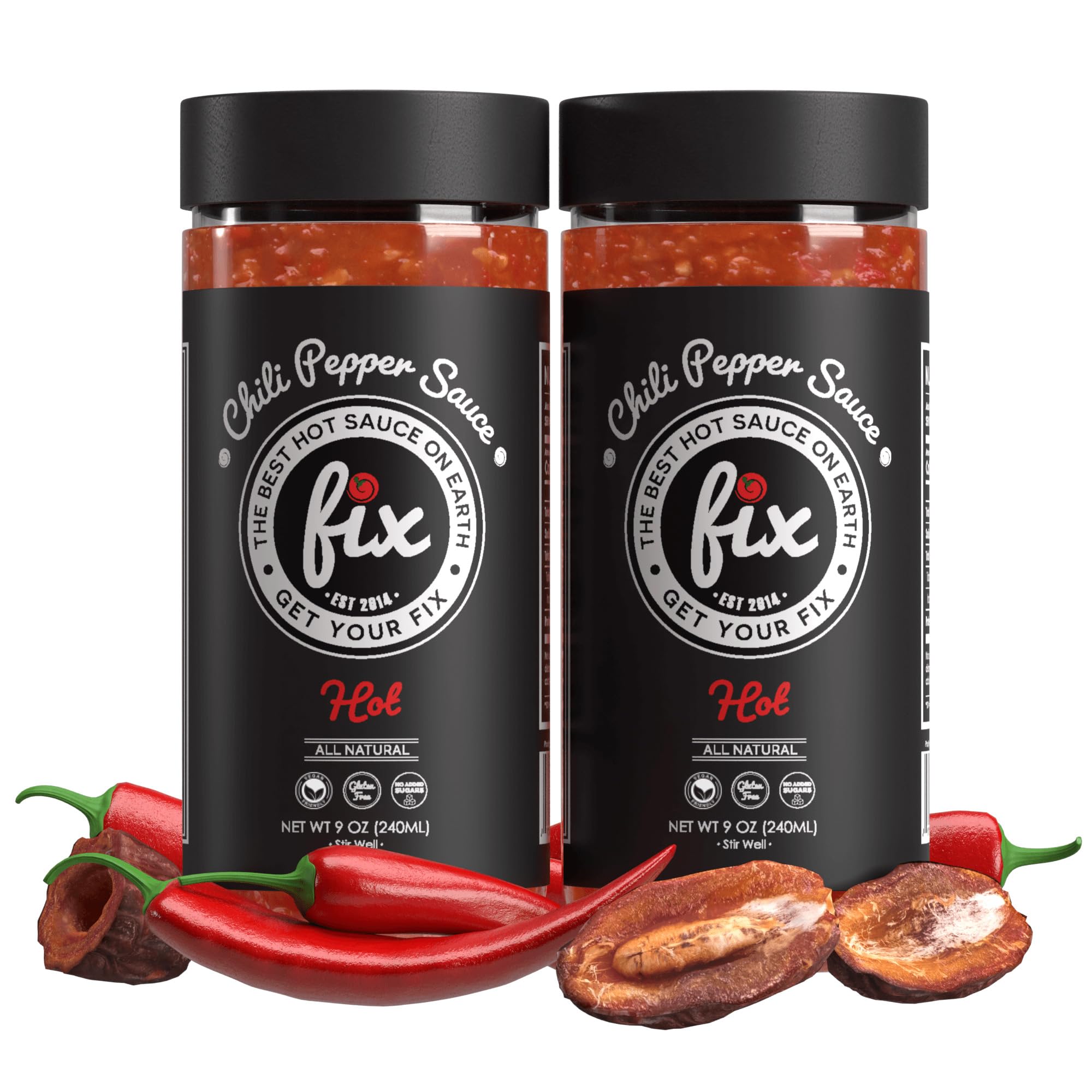 Amazon.com : Fix Hot Sauce, Hot Chili Pepper Sauce - Gourmet Chili ...