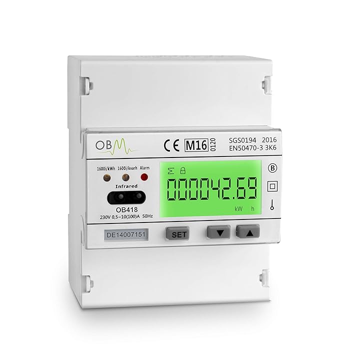 Buy OB418 100A Solar PV Hybrid Meter. Multi Function Smart Meter with IR, Pulse and RS485 Modbus ...
