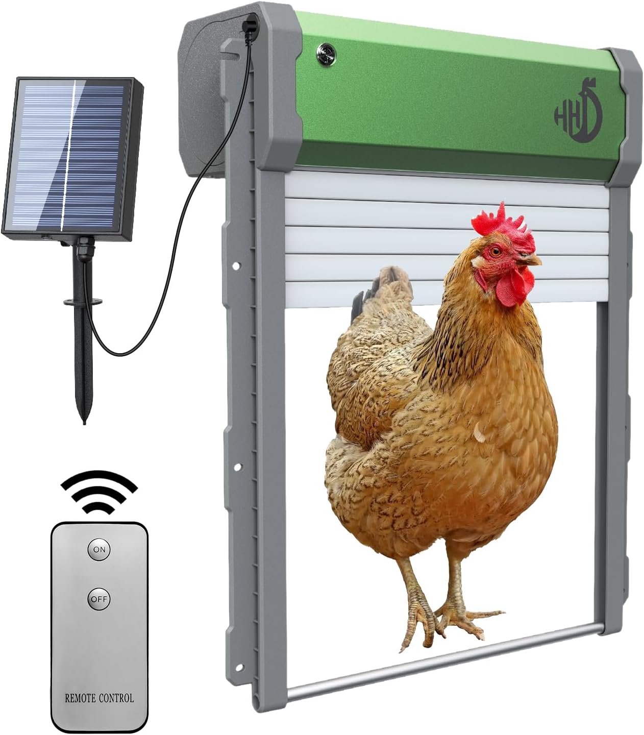 Amazon.com: Solar Chicken Coop Door, Aluminum Automatic Chicken Door ...