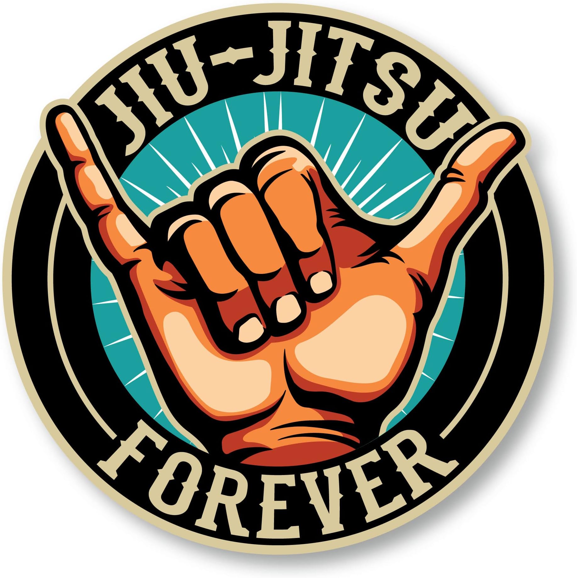 Amazon.com - Brazilian Jiu Jitsu BJJ Bumper Sticker Decal for Cars ...