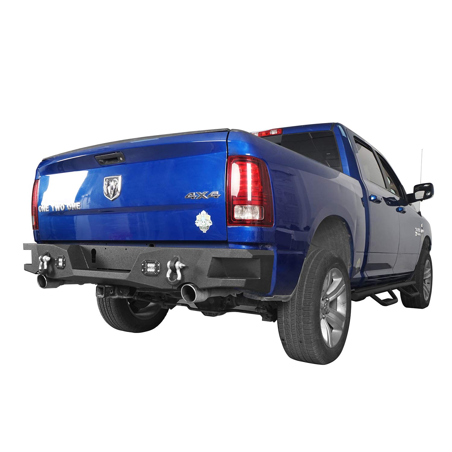 u-Box Ram 1500 Rear Bumper HD Rear Back Step Bumper for 2009-2018 Dodge ...