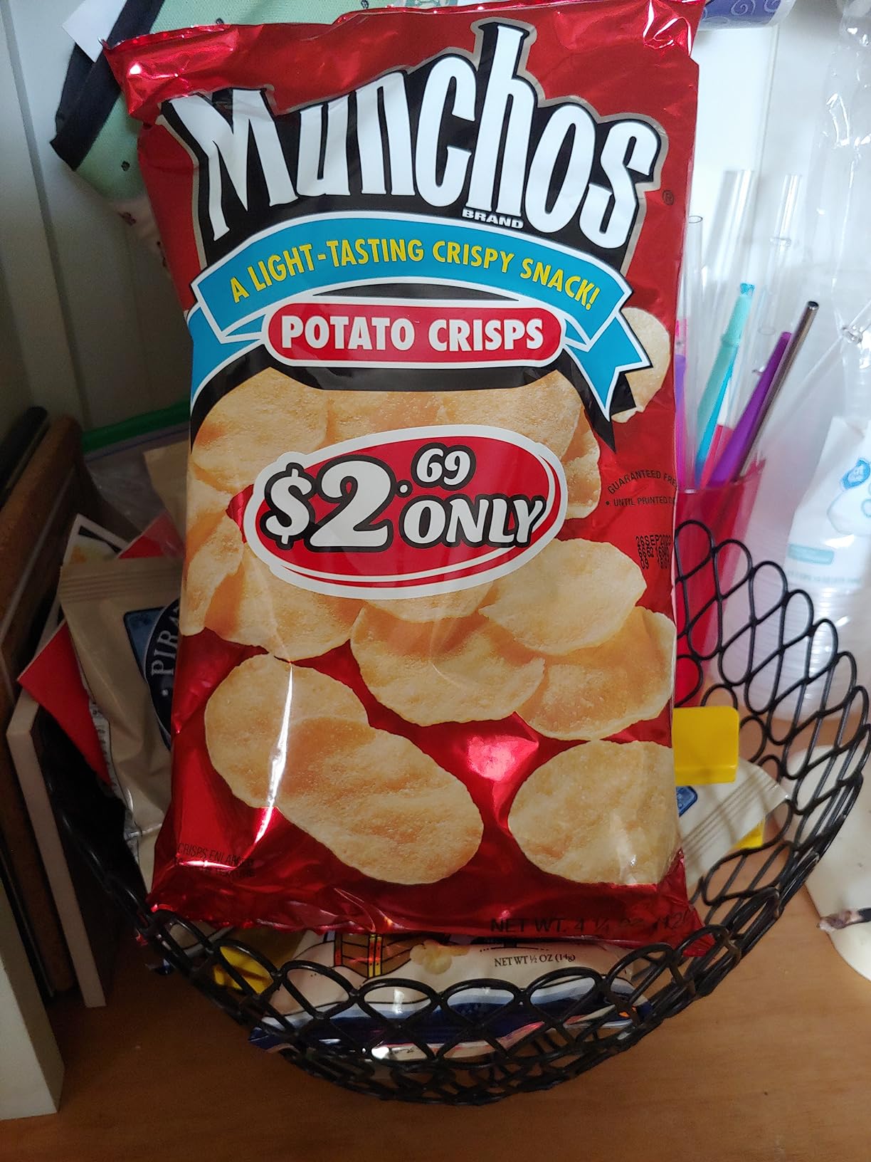 Amazon.com: Munchos Original Potato Crisps, 4.5 Oz Bag