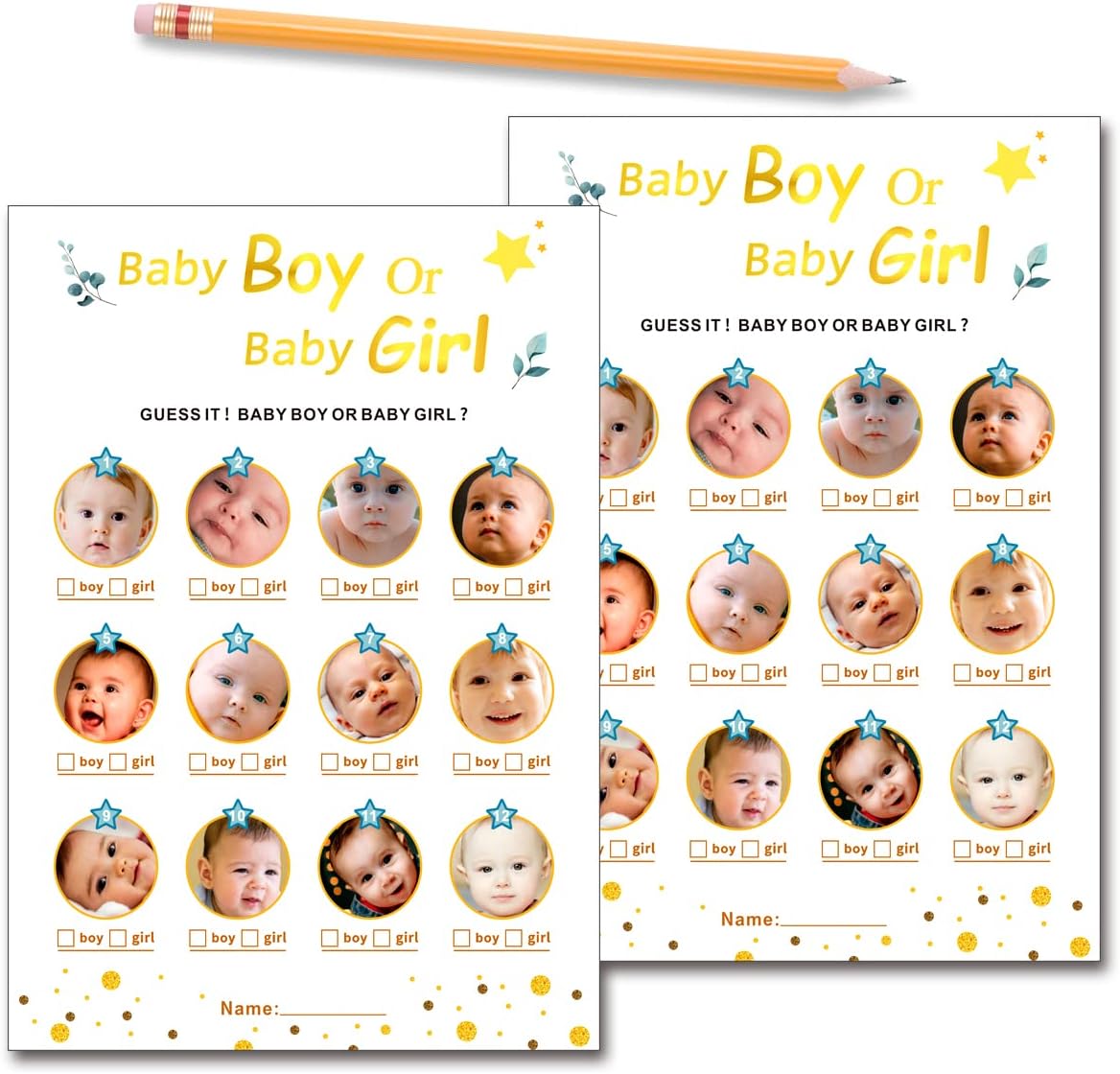 30-Pack Baby Shower Guessing Game Set for Boys and Philippines | Ubuy