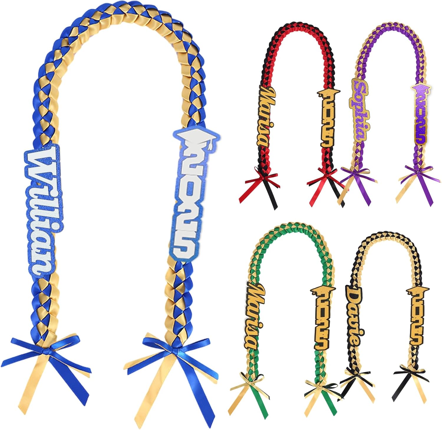 Amazon.com: DYOART Personalized Graduation Leis 2025 Custom Grads Name ...