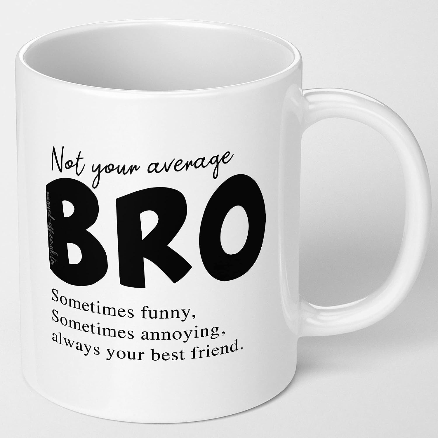 Mugged Off Bro Gifts Lovely Brother Mug for Birthday, Christmas Funny ...